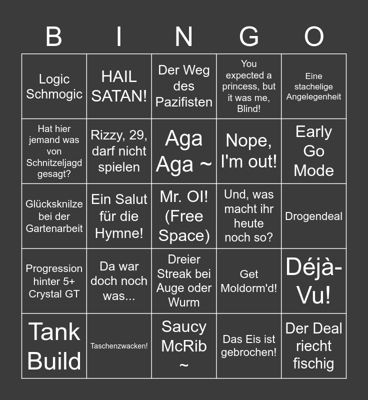 Sub-Multi Bingo! Bingo Card