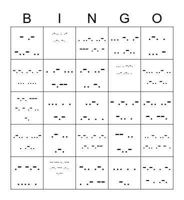 Related Bingo Cards