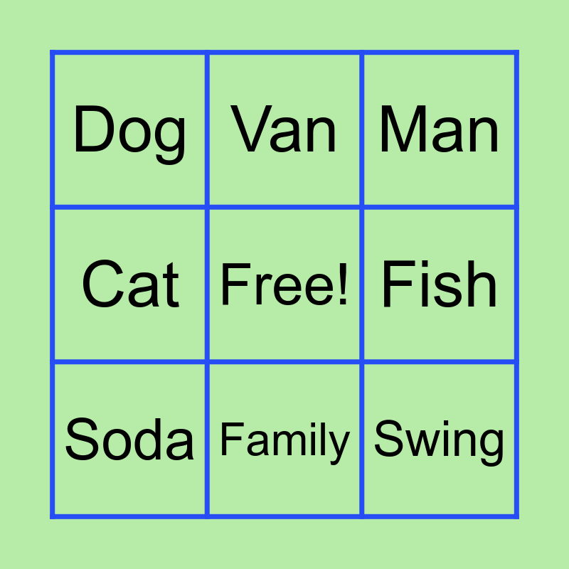 Easy Onset & Light Contact Bingo Card