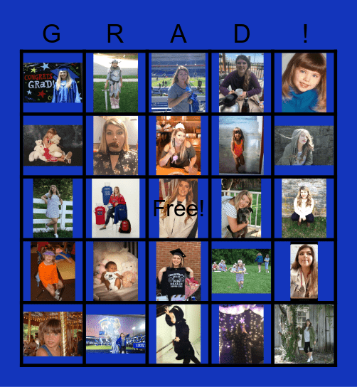 Congrats Morgan Bingo Card