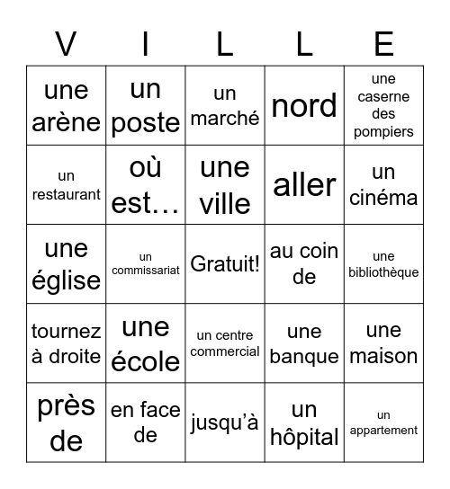 Ma communauté Bingo Card