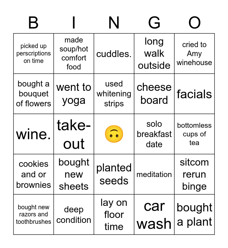 taurus new moon bingo Card