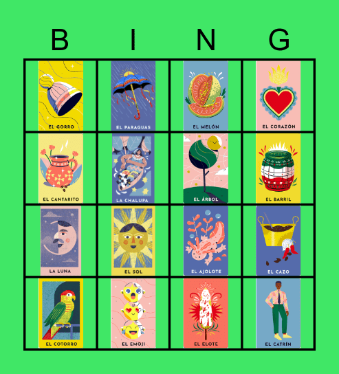 Loteria Bingo Card