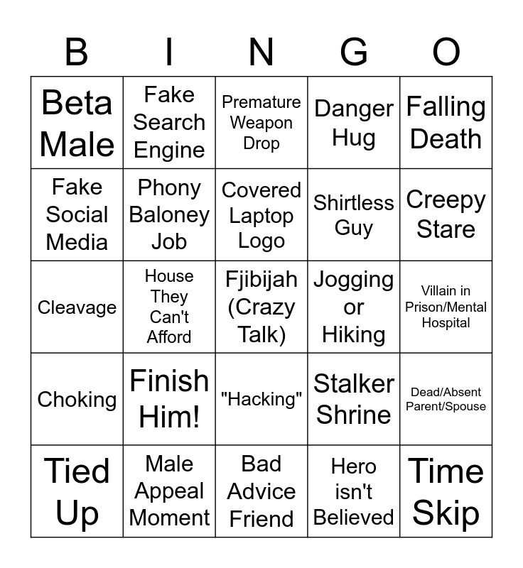 Lifetime Movie Bingo Redux Bingo Card