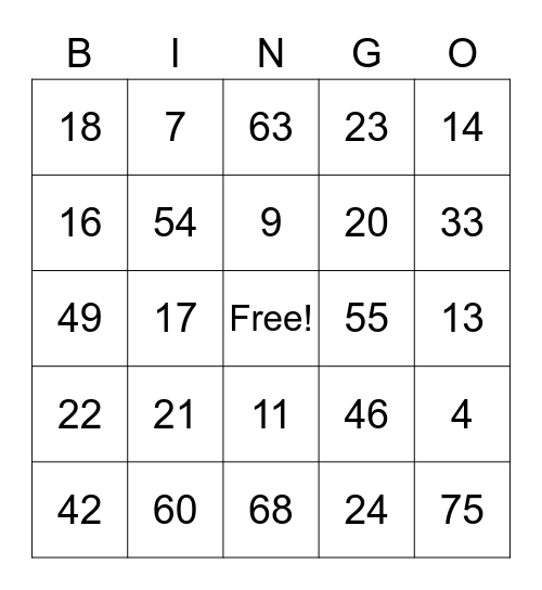 What Does the Fox Say? Bingo Card