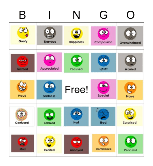 A Little Spot of Feelings BINGO Card
