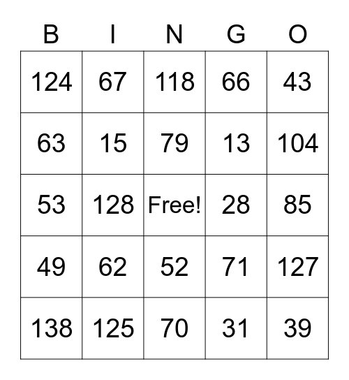 VirtueDx Annual Lucky Draw Bingo Card