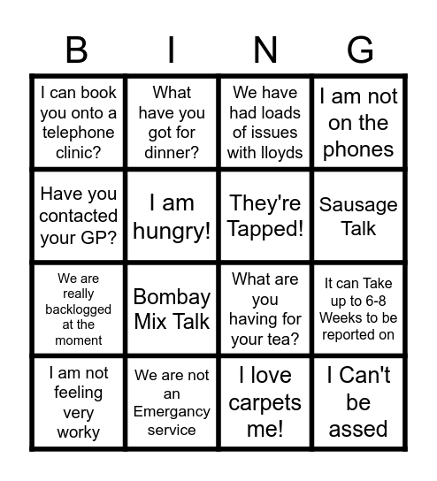 MS Bingo Card