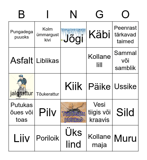 Kevade märkamise BINGO Card