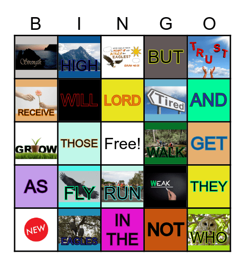 May Memory Verse Bingo Card
