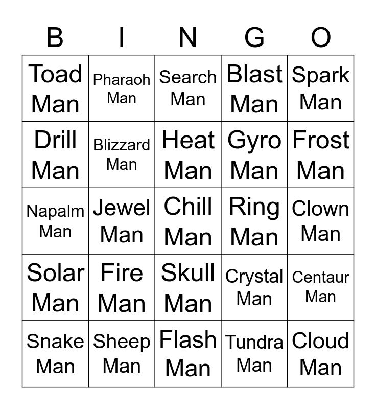 Mart's Bingo Card (Round 1) Bingo Card