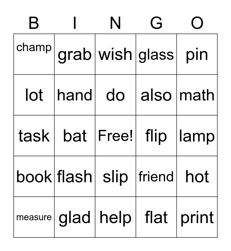 green lesson 6-10 Bingo Card