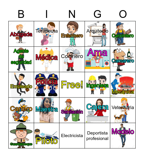 Las Carreras Bingo Card