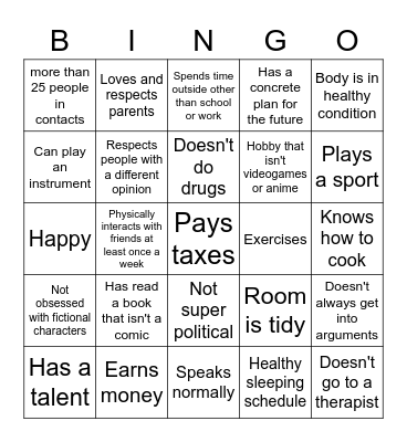 Related Bingo Cards