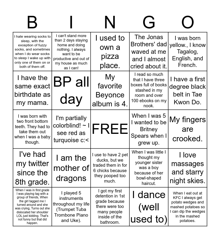 KNOW YOUR MK BOARD Bingo Card