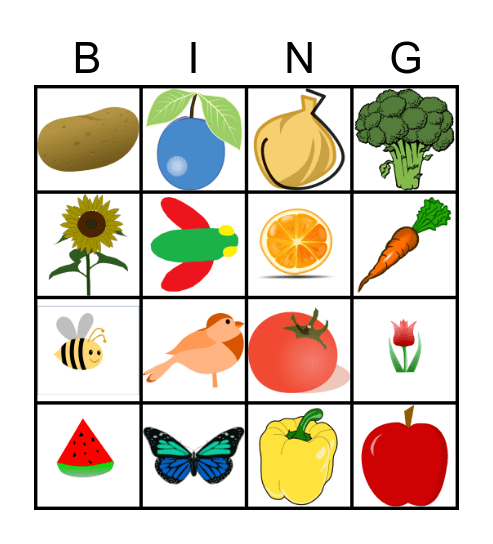 Pollination Bingo! Bingo Card