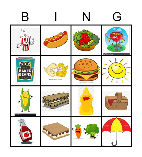 BBQ Bonanza Bingo Card