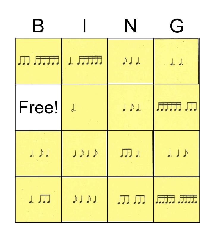 6/8 Bingo Card