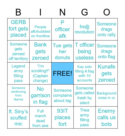 1093 KvK BINGO Card