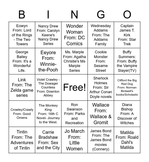 KRS Bingo Card