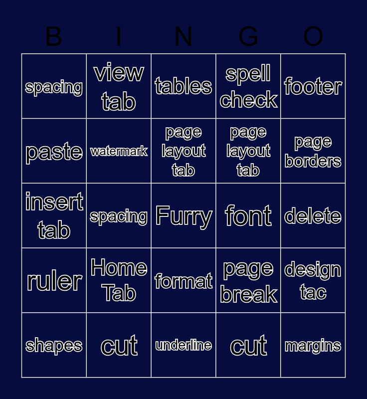 Sims 4 Werewolf binbo Bingo Card