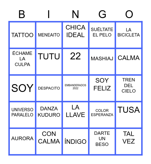 weekend hangouts Bingo Card