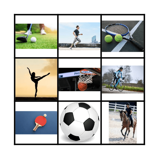 Les sports Bingo Card