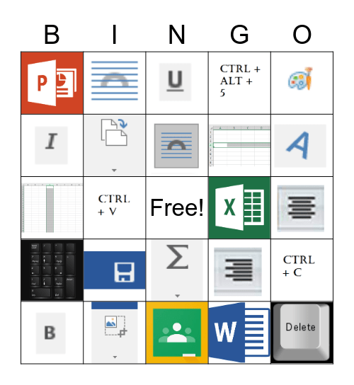 laatste les ICT rstu Bingo Card