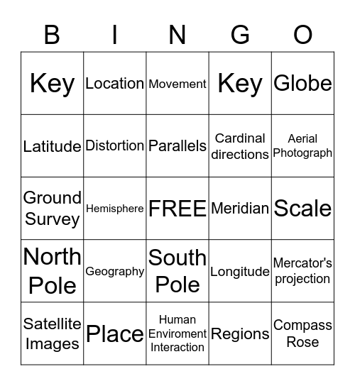 WORLD CULTURES Bingo Card