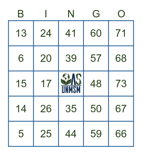 CARTILLA N°0003-4 Bingo Card