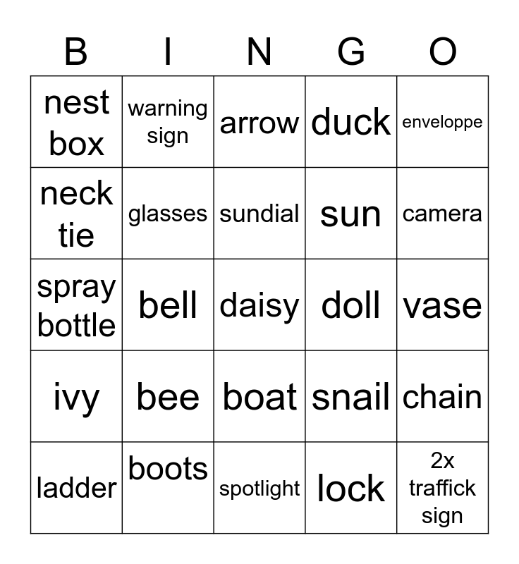 Manor manners Bingo Card
