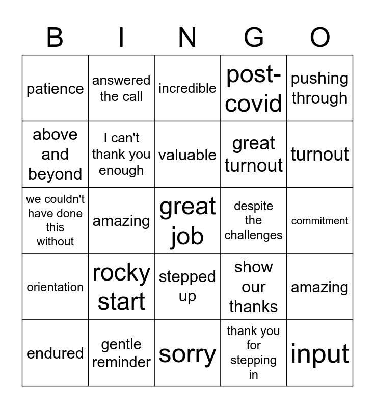 c4k notesapp apology Bingo Card