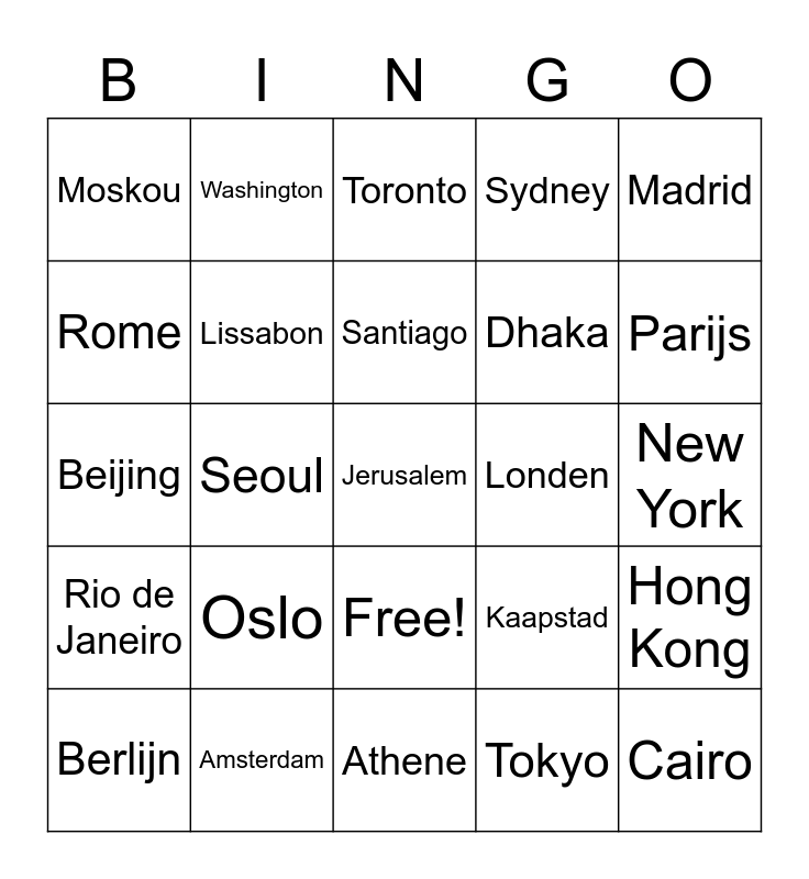 Atlas Bingo Card