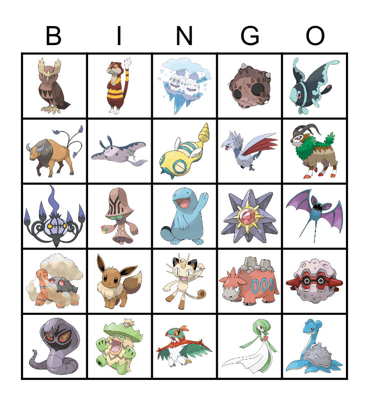 Formas Regionales Bingo Card