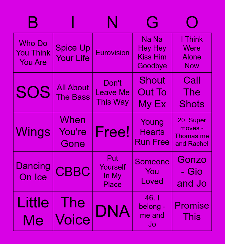 Romania 6 Bingo Card