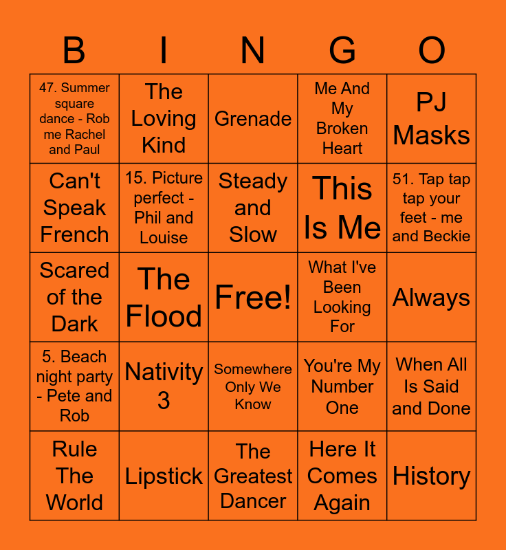 Romania 23 Bingo Card