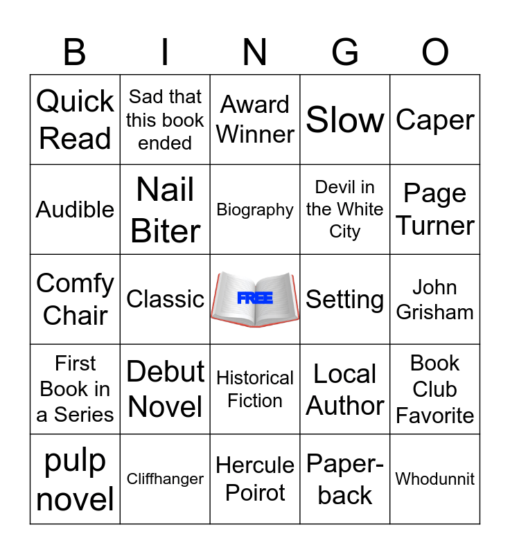 BOOK CLUB BINGO Card