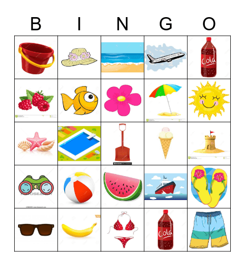 Zomer bingo Card