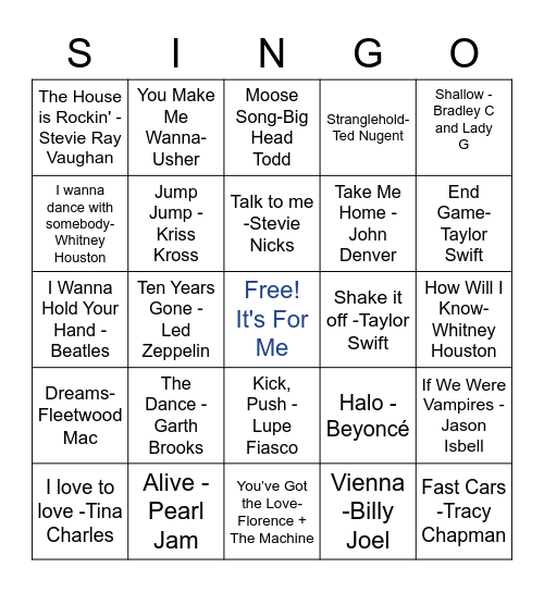 Feel Good 3 Bingo Card