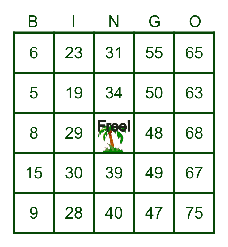 FriYAY BINGO 7/15/22 Bingo Card