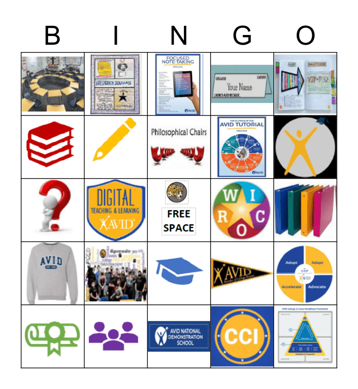 AVID BINGO Card