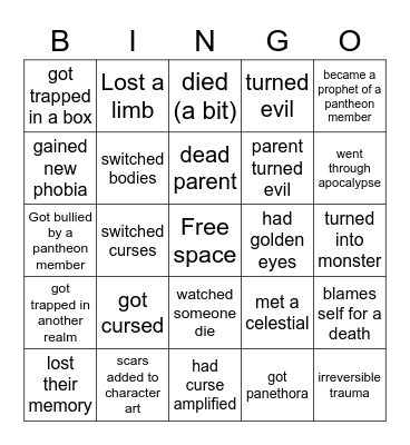Related Bingo Cards