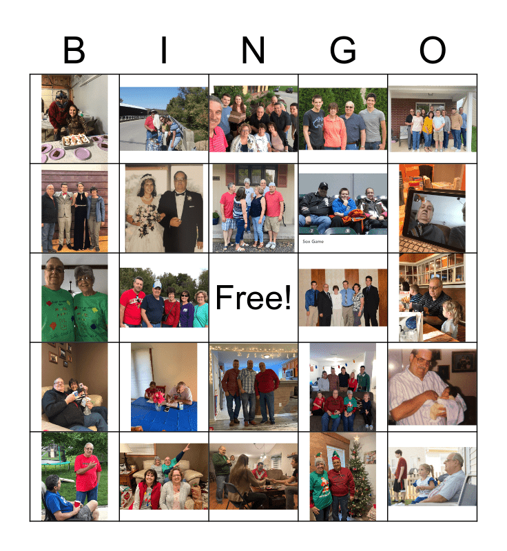 All About Dad Bingo Card