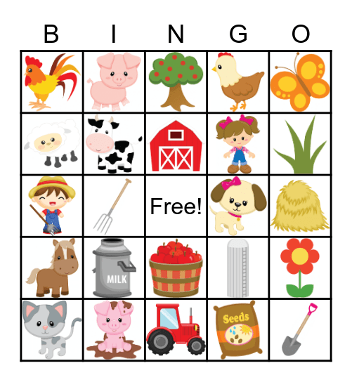 FARM & BARN FEST Bingo Card