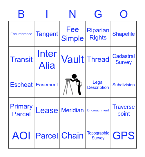 Survey Branch Bingo Card