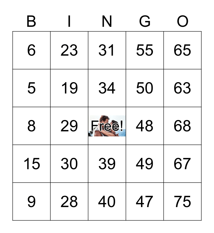 True Bingo Card