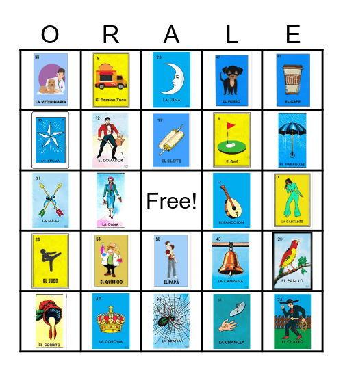 Loteria Bingo Card