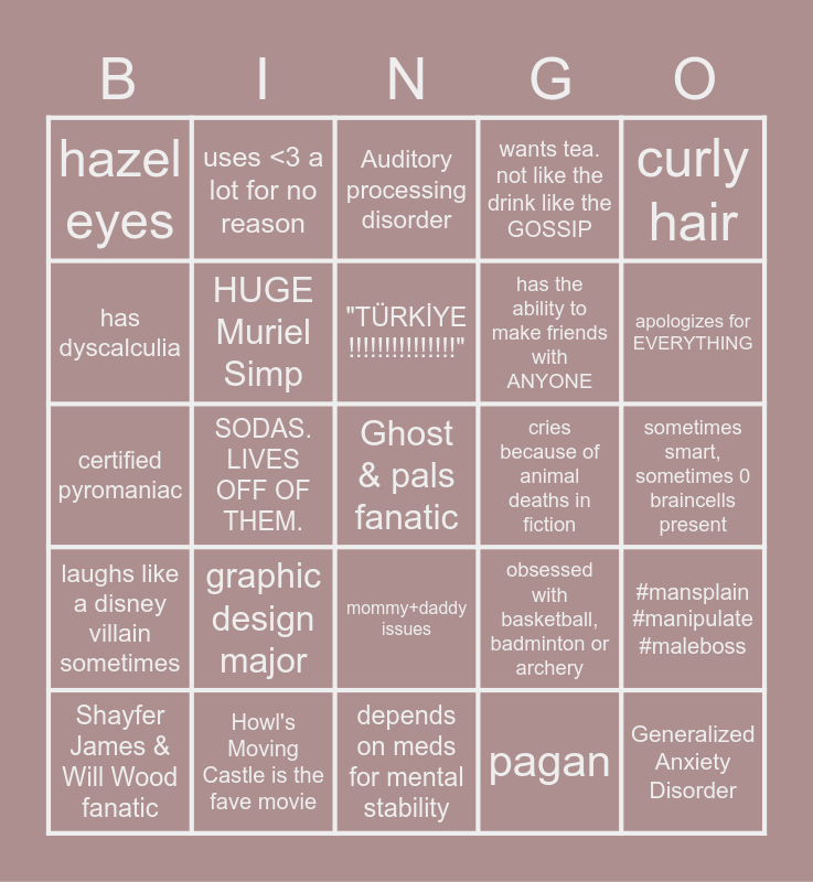 isex bingo pt. 2 Bingo Card