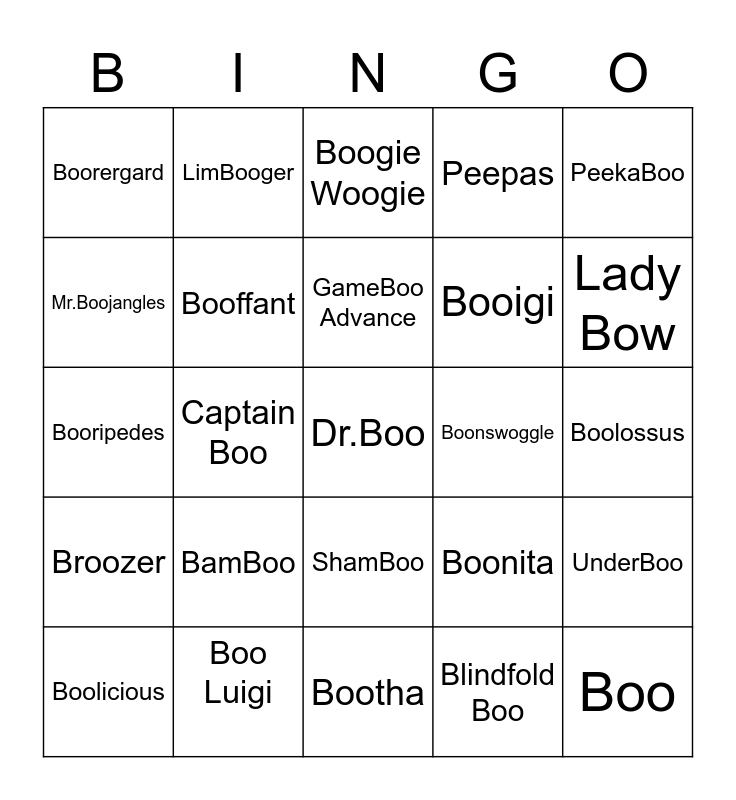 Xin's Bingo Card (Round 2) Bingo Card