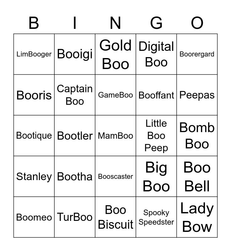Irri Round 2 (Boos) Bingo Card
